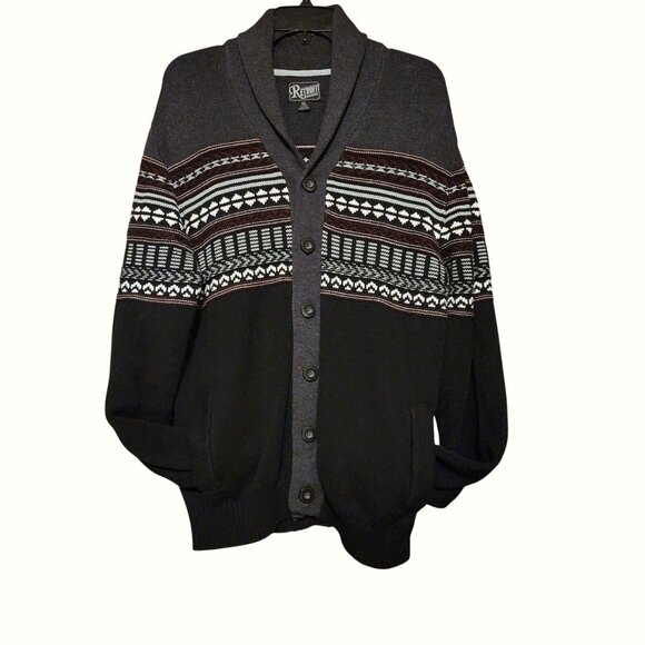 Retrofit | Sweaters | Mens Button Front Long Sleeve Cardigan With ...